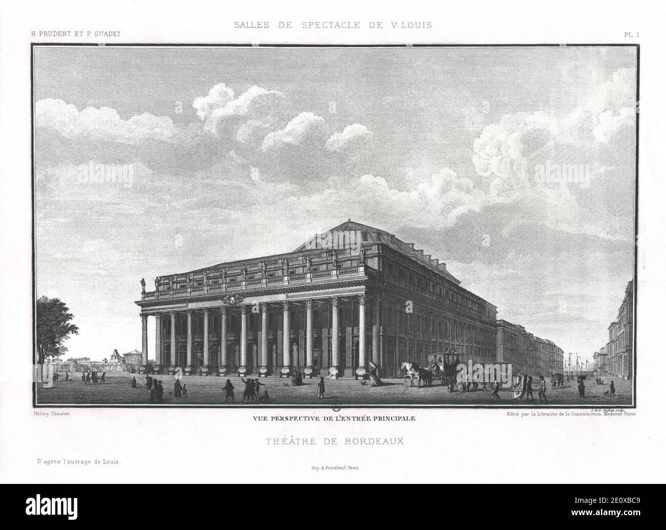 Les Salles de spectacle construites par Victor Louis 1903 pl01 Théâtre ...