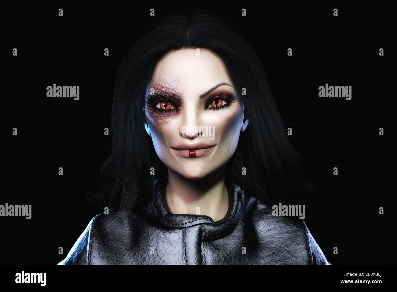 Artistic 3D Illustration Of A Gothic Vamp Stock Photo - Alamy