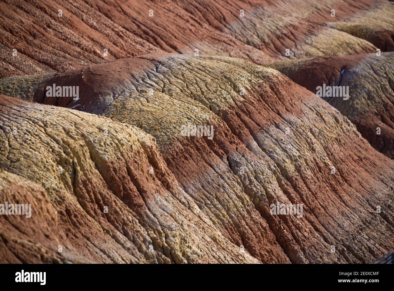Rainbow Mountains Gansu, Western China Stock Photo - Alamy