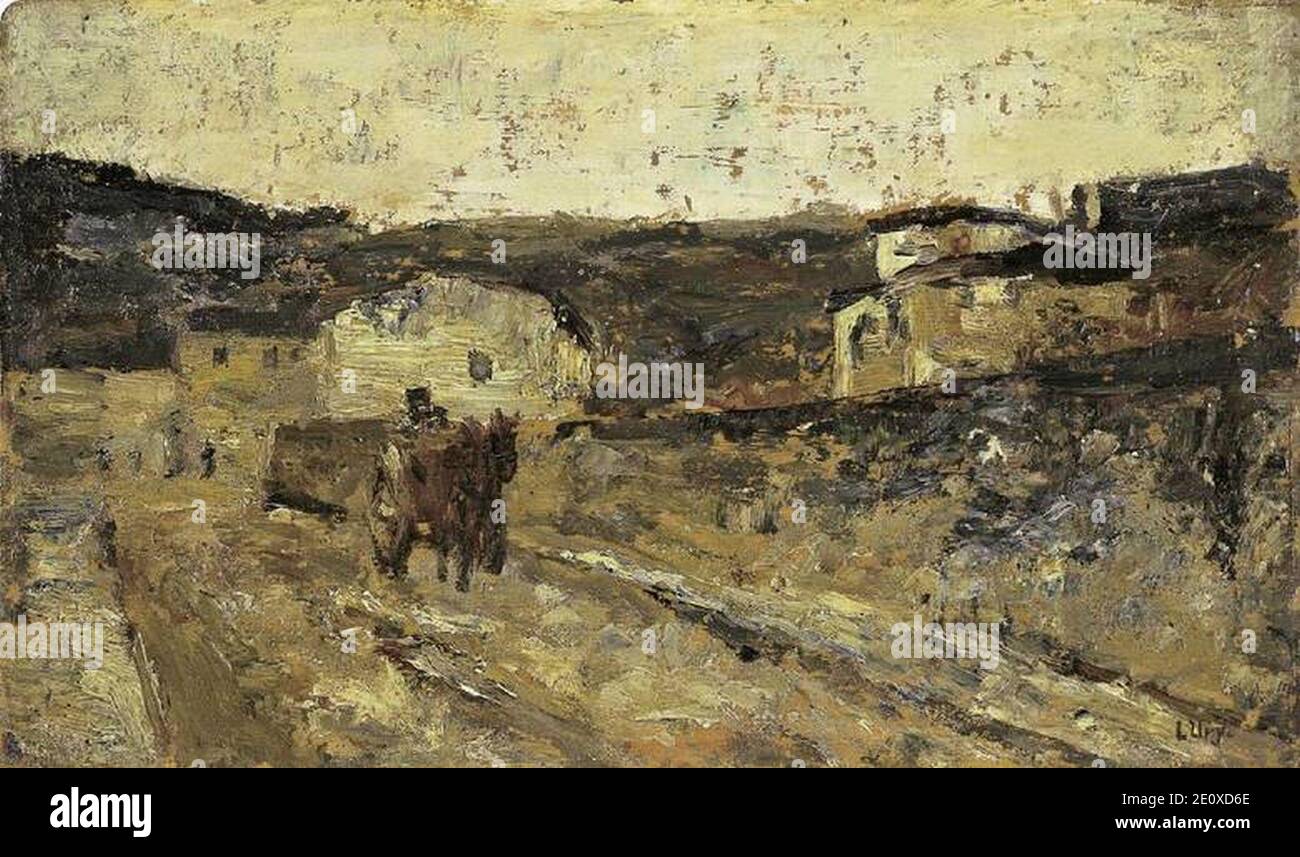 Lesser Ury Dorfstrasse Stock Photo - Alamy