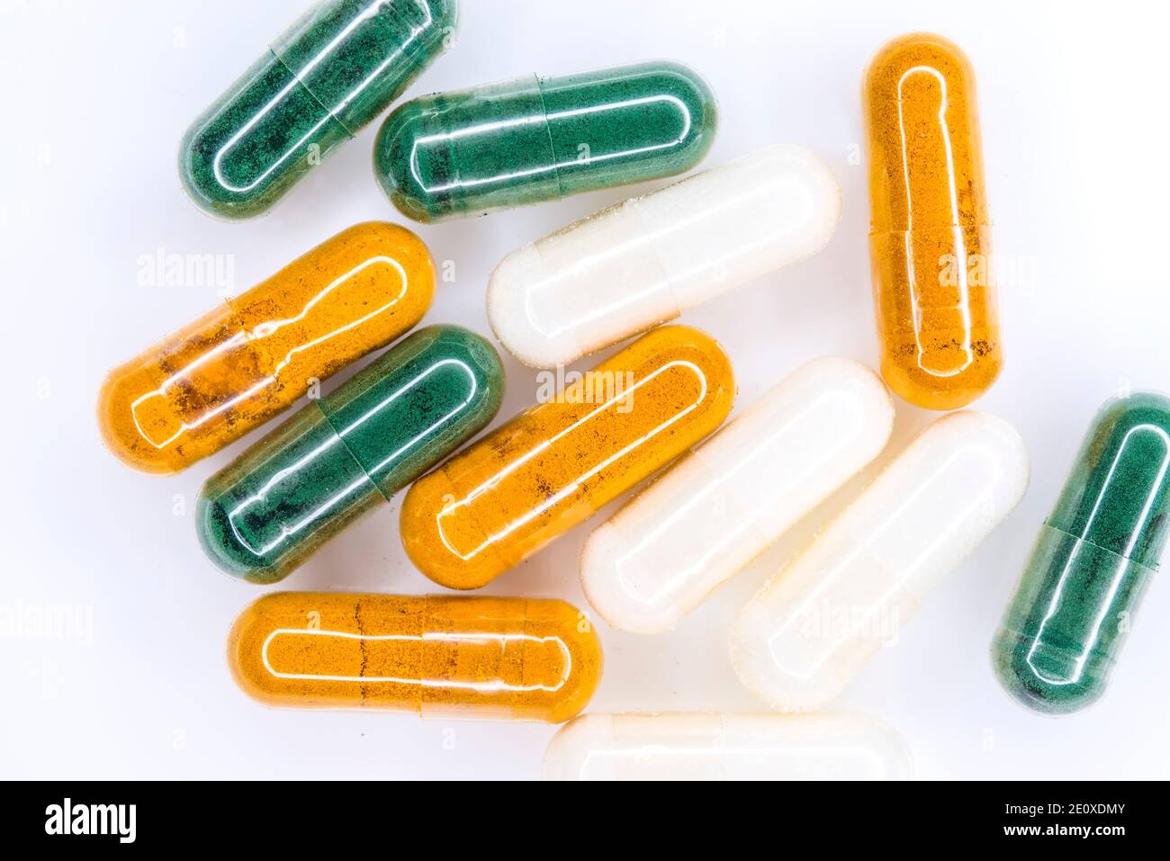 Medical Capsules With Different Content Stock Photo - Alamy