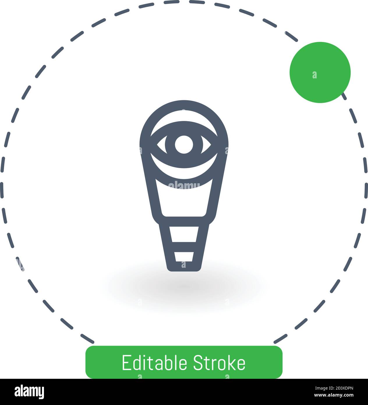 vision vector icon editable stroke outline icons for web and mobile ...
