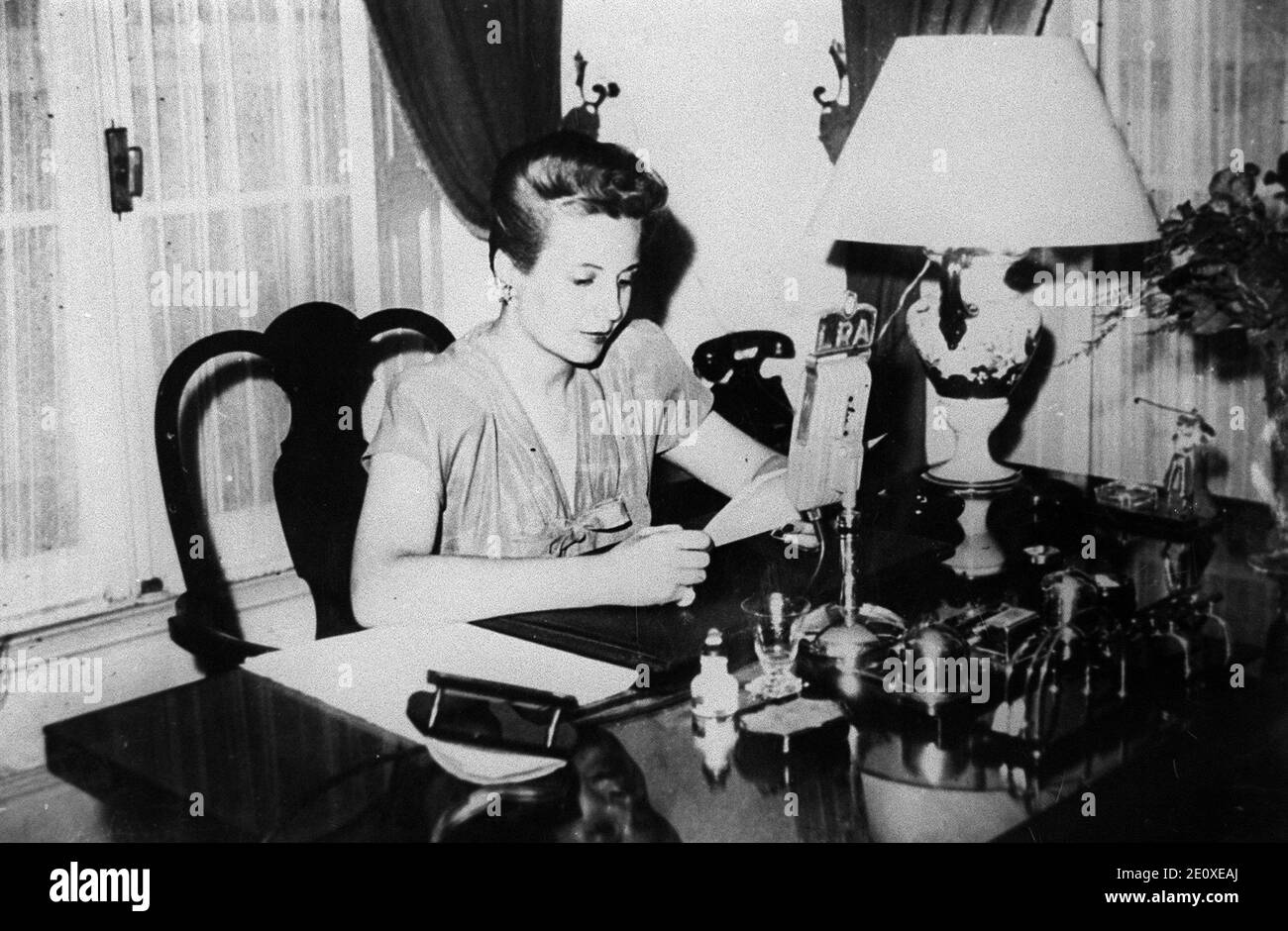Eva Peron, former Argentinian First Lady and political leader Stock ...