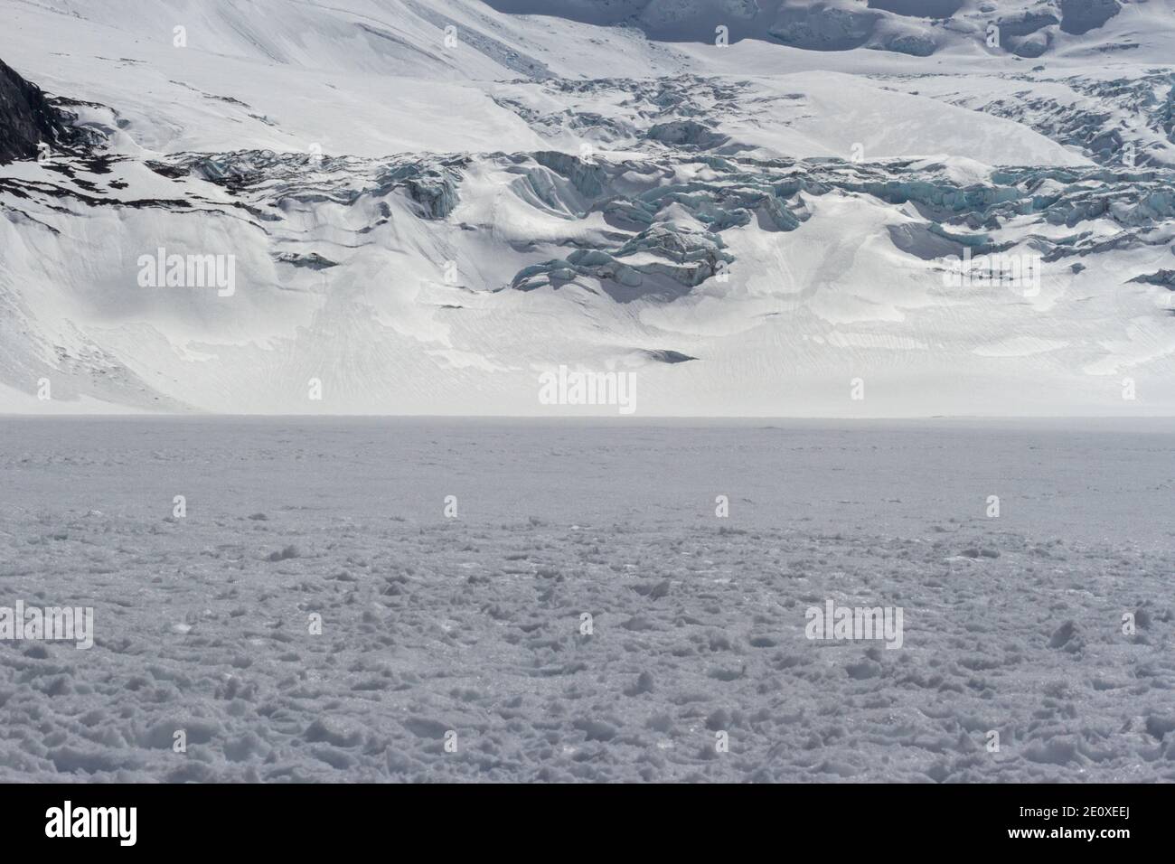 Columbia Ice Field in Spring Sunshine Stock Photo - Alamy