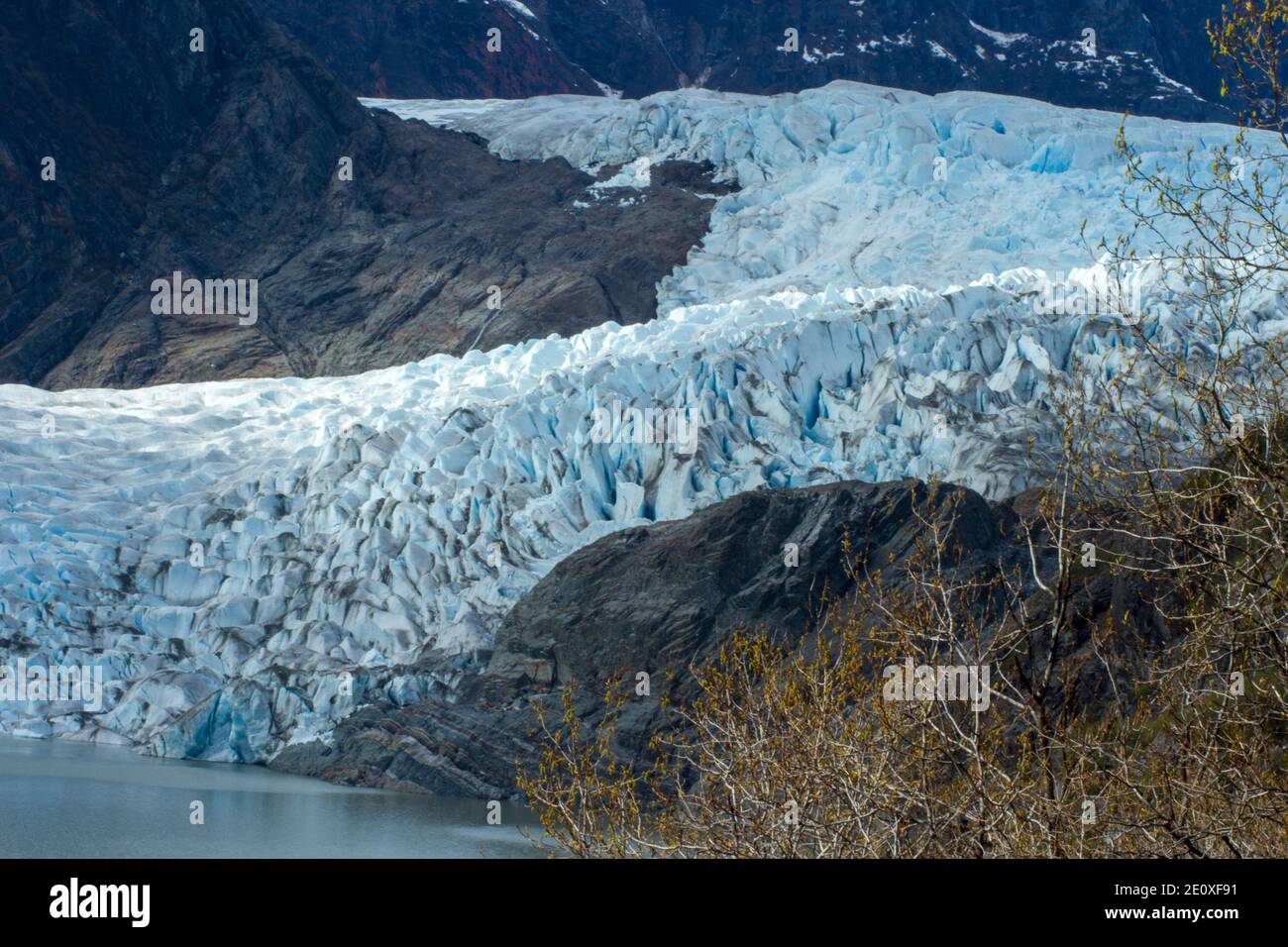 rough structures in crawling glacier Stock Photo - Alamy