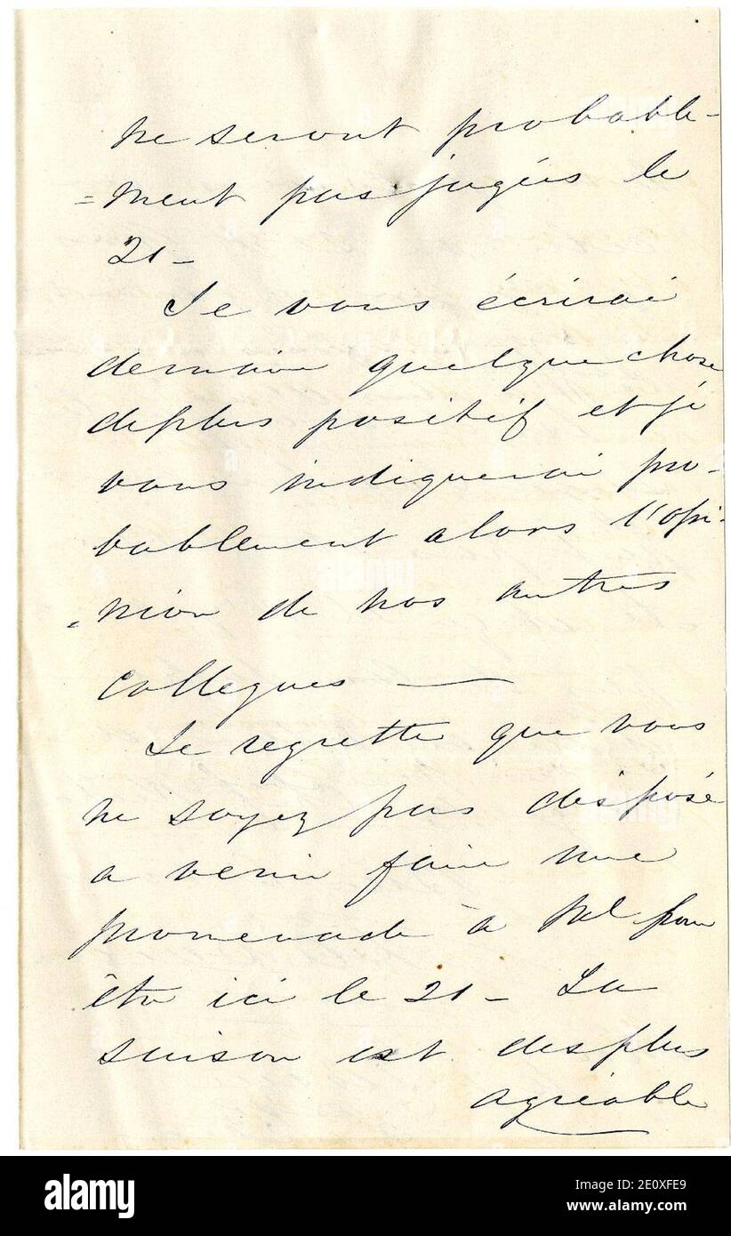 Lettre d'Antoine-Aimé Dorion à Ulric-Joseph Tessier 16 octobre 1878-5 ...