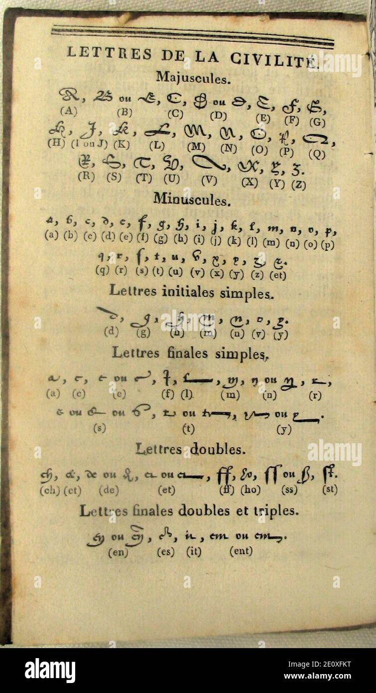 Civilite hi-res stock photography and images - Alamy