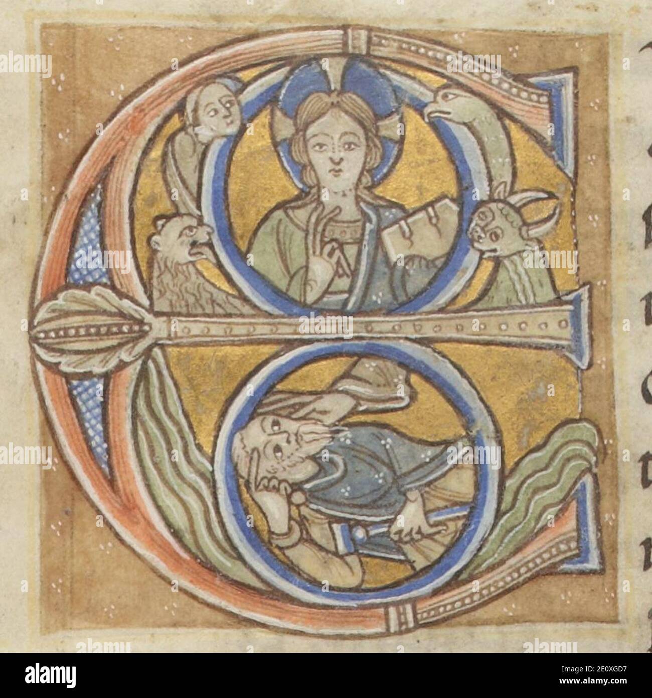 Lettrine manuscrit Breviarium20 Stock Photo - Alamy