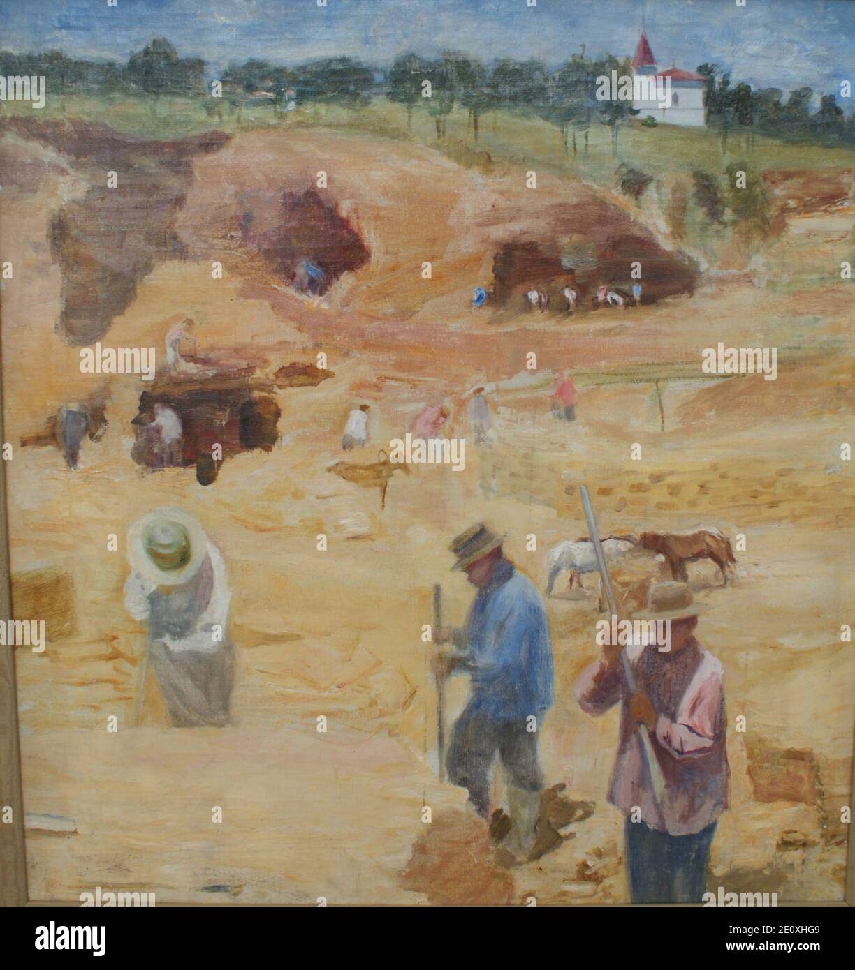 Lev Alperovich. At the Quarry Stock Photo - Alamy