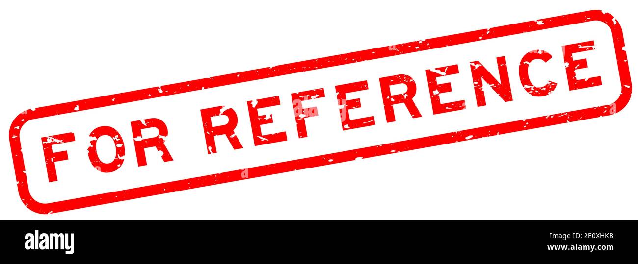 Grunge red for reference word square rubber seal stamp on white ...