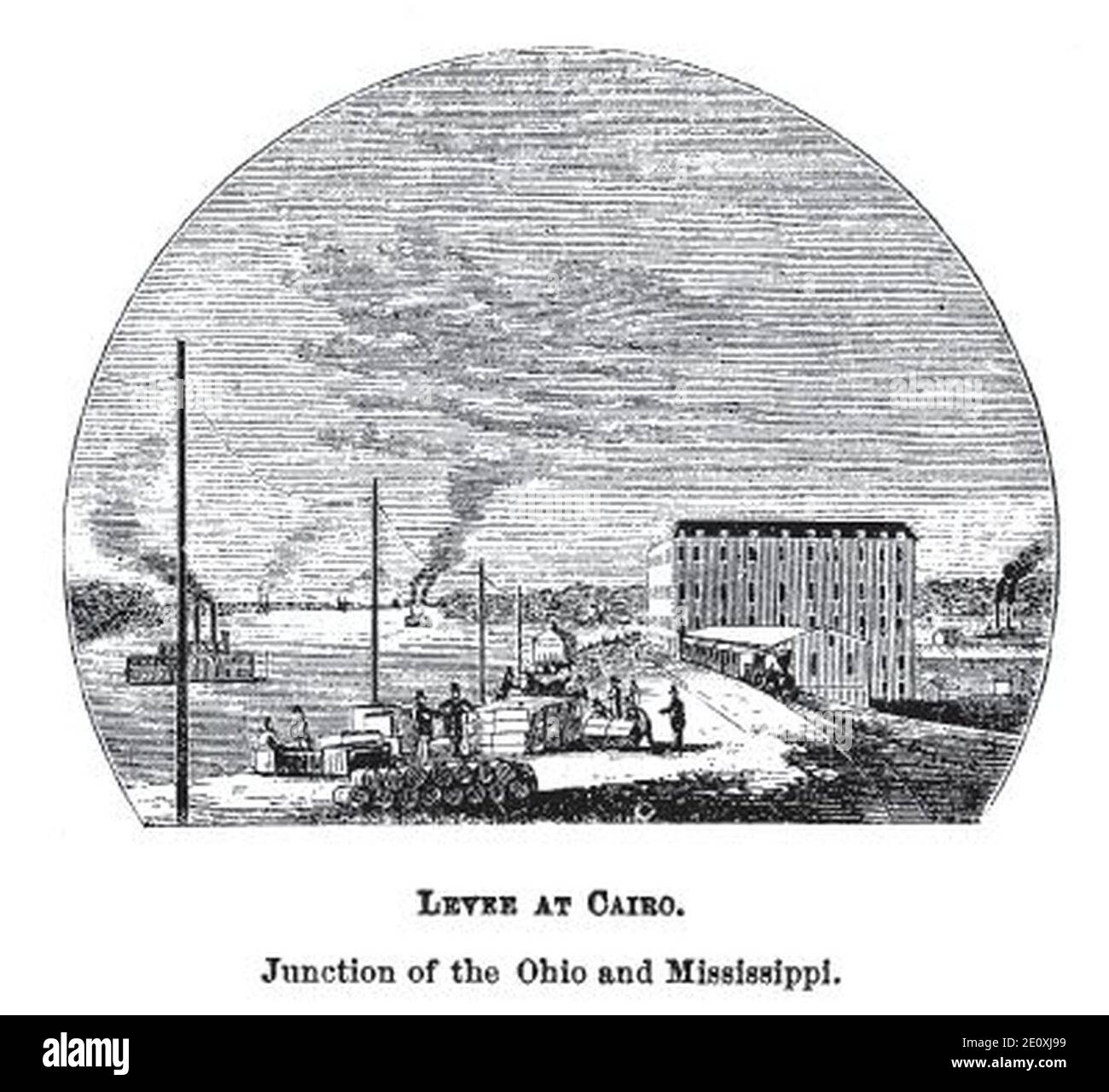 Levee at Cairo (1865 Stock Photo - Alamy