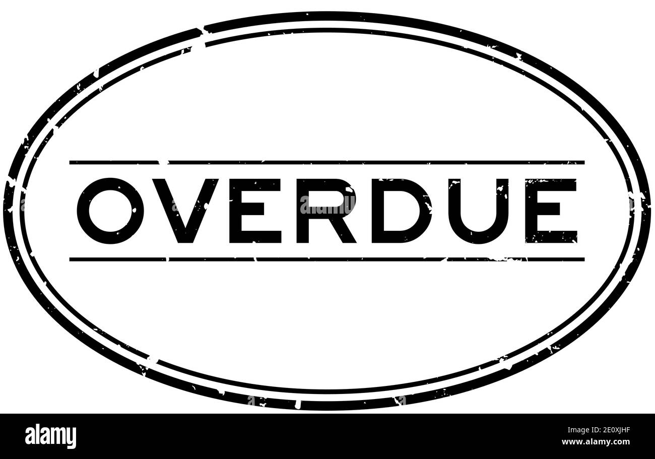 Grunge black overdue word oval rubber seal stamp on white background Stock Vector Image & Art ...