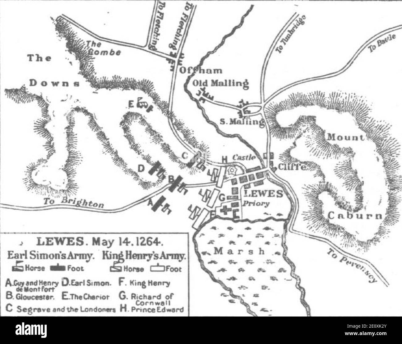 Historic lewes Black and White Stock Photos & Images - Alamy