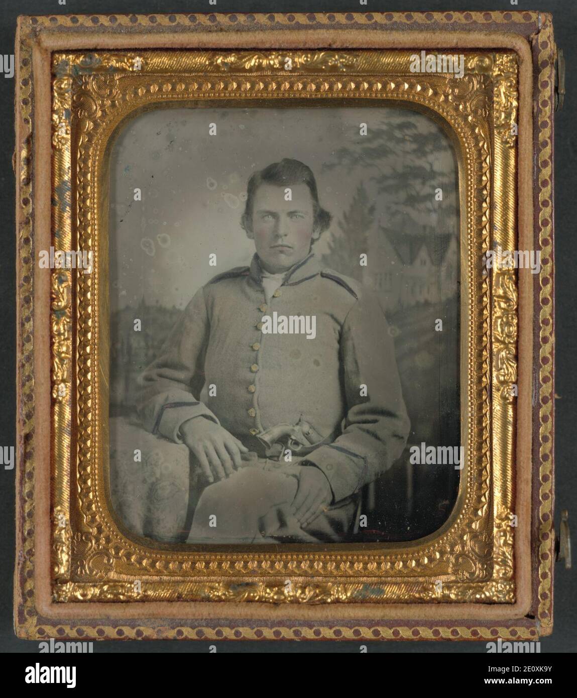 Lewis Hicks of Company H, 53rd North Carolina Infantry Regiment with ...