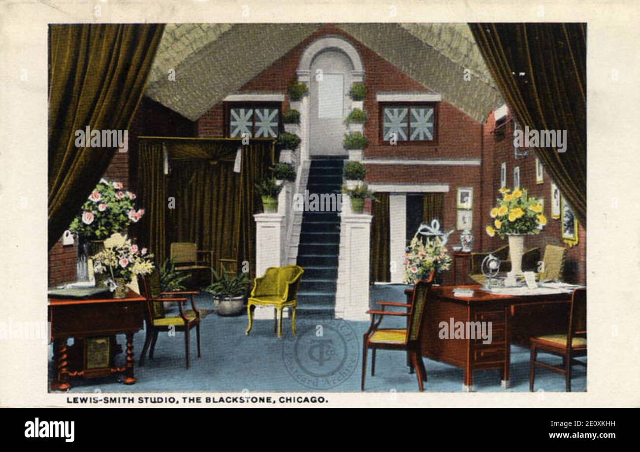 Lewis-Smith Studio, The Blackstone, Chicago Stock Photo - Alamy