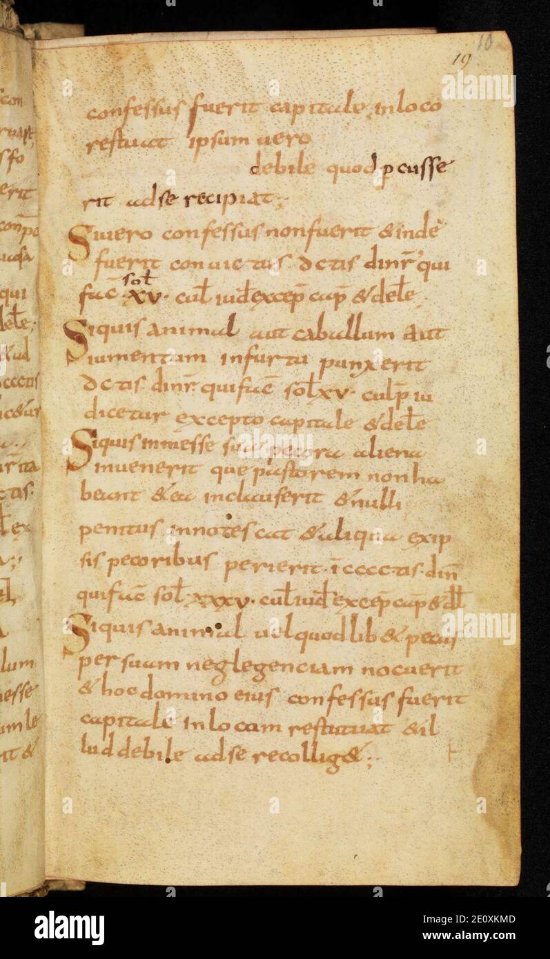 Lex Salica (MS 35) 18 Stock Photo - Alamy