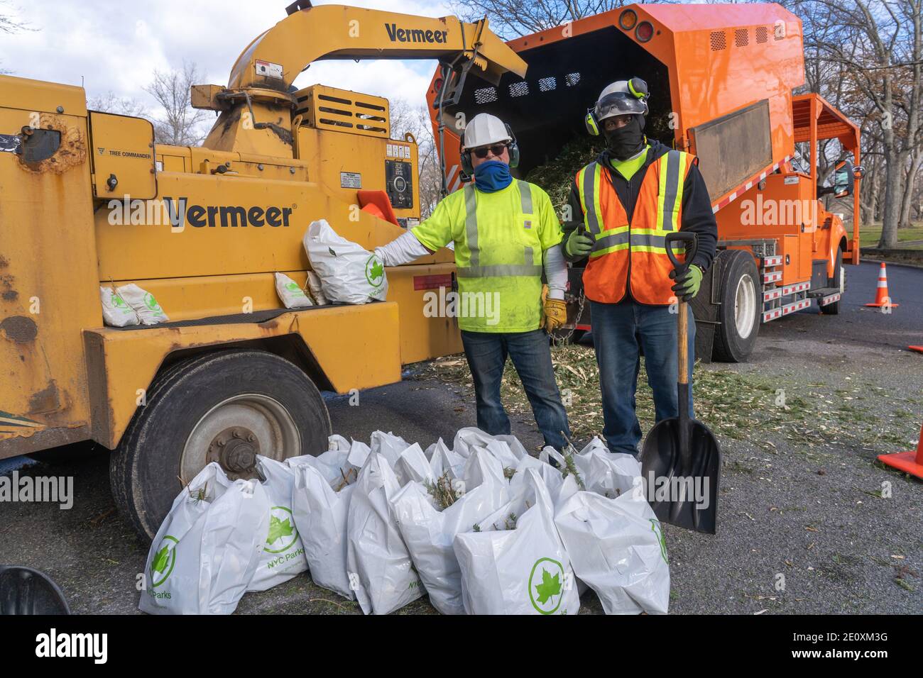 New York, United States. 02nd Jan, 2021. NYC Department of Parks ...