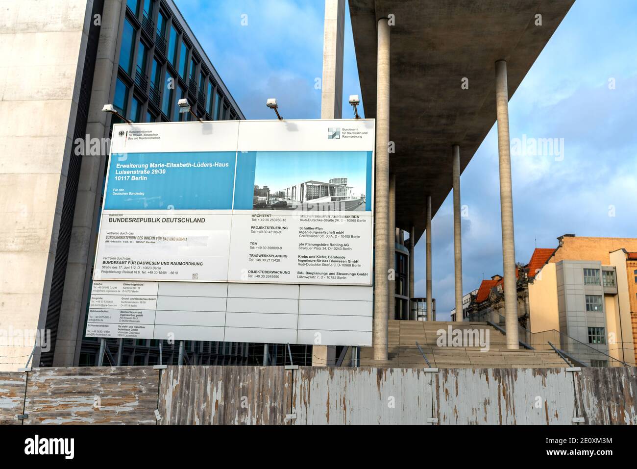 Construction Fence At The Bankruptcy Building Of The Lüdershaus In ...