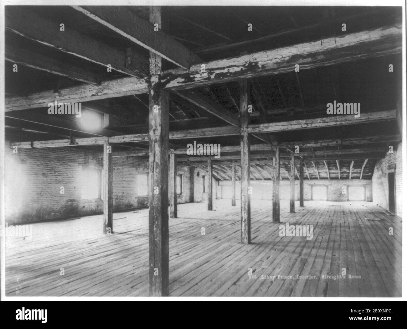 Libby Prison, Richmond, Va.- interior, Streight's room Stock Photo - Alamy