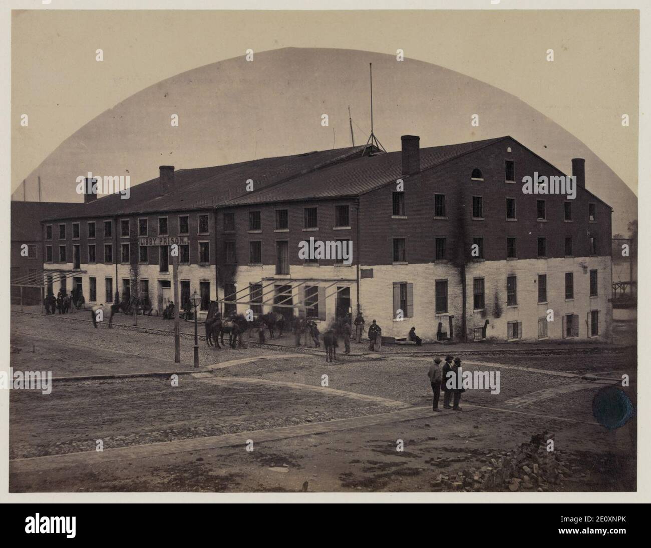 Libby Prison, Richmond, Va., April 1865 Stock Photo - Alamy