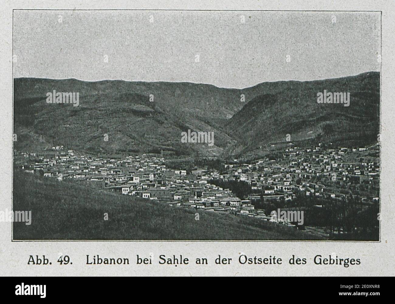 Libanon bei Sahle an der Ostseite des Gebirges - Banse Ewald - 1919 ...
