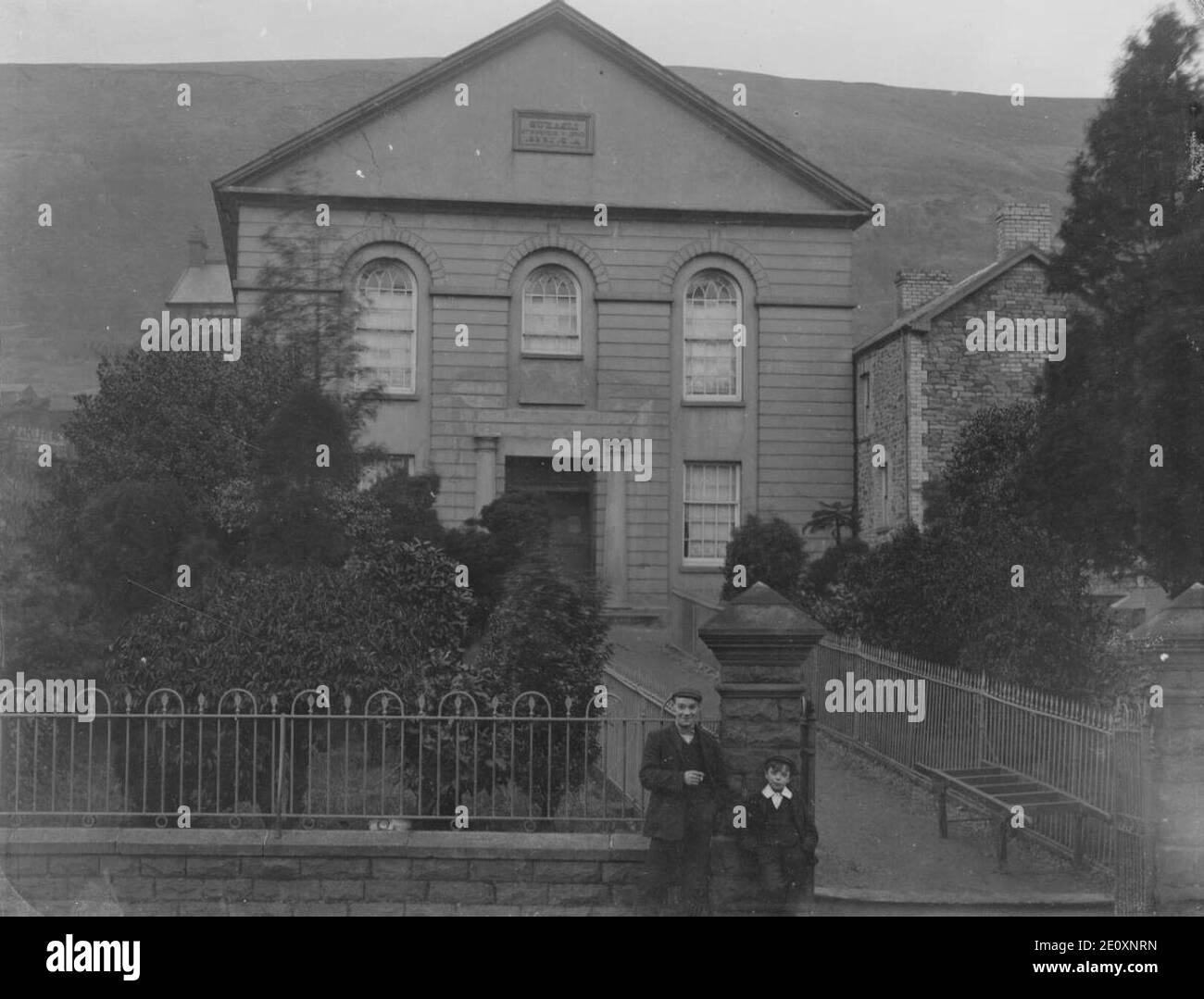 Libanus Chapel, Treherbert, Rhondda (4785884 Stock Photo - Alamy