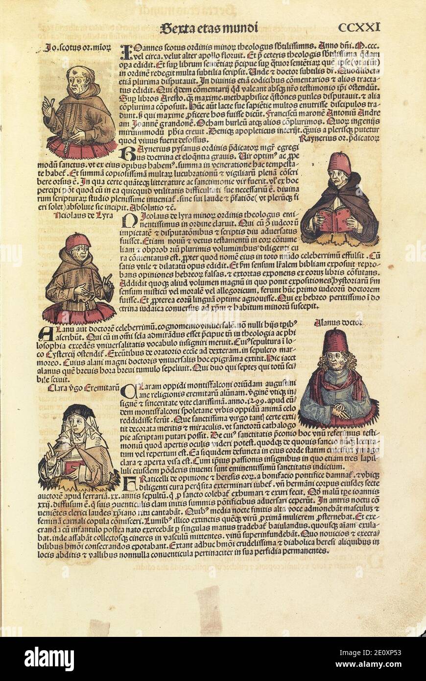 Liber Chronicarum f 221r Stock Photo - Alamy