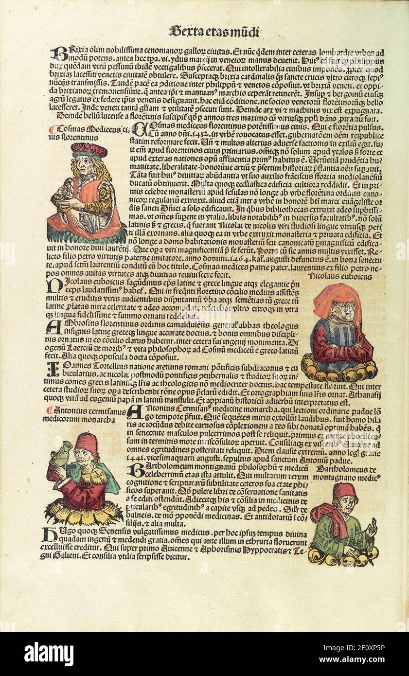 Liber Chronicarum f 245v Stock Photo - Alamy