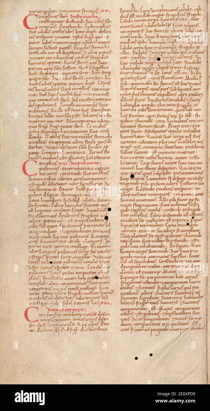 Liber pantegni - KB 73 J 6 - folio 004v Stock Photo - Alamy