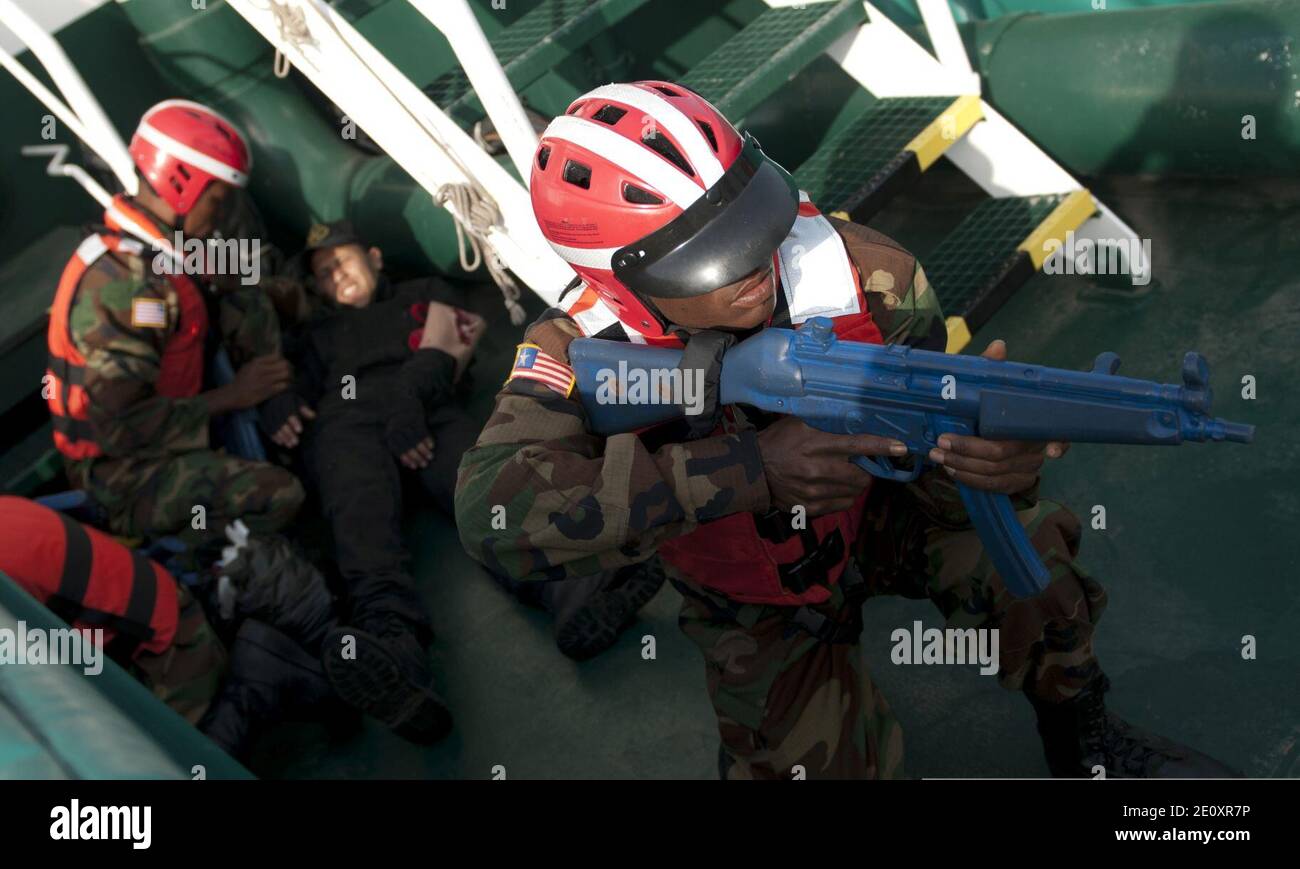 Liberian coast guardsmen participate in maritime interdiction training ...