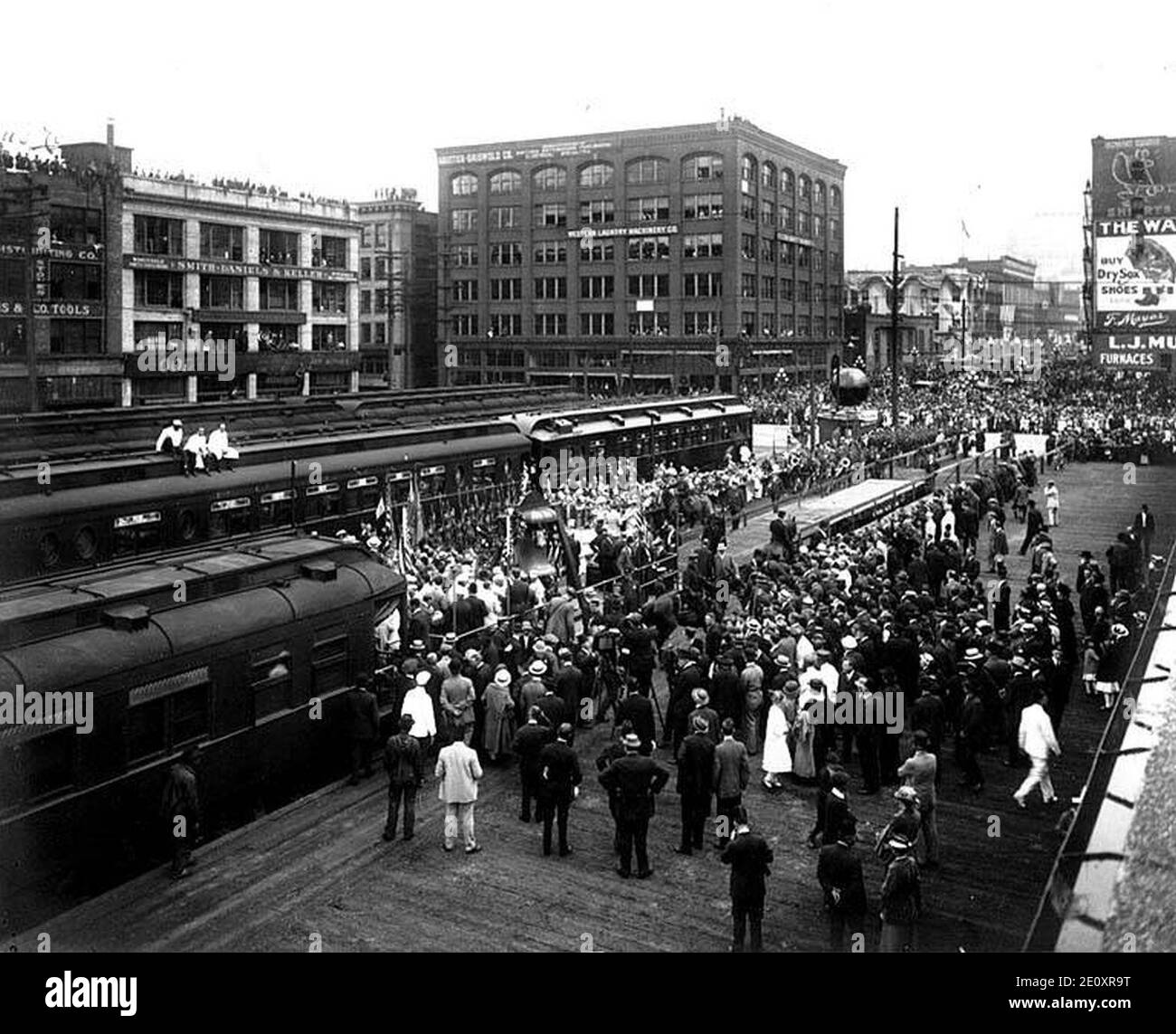 Liberty Bell in Seattle on its nationwide tour, July 15, 1915 (CURTIS ...