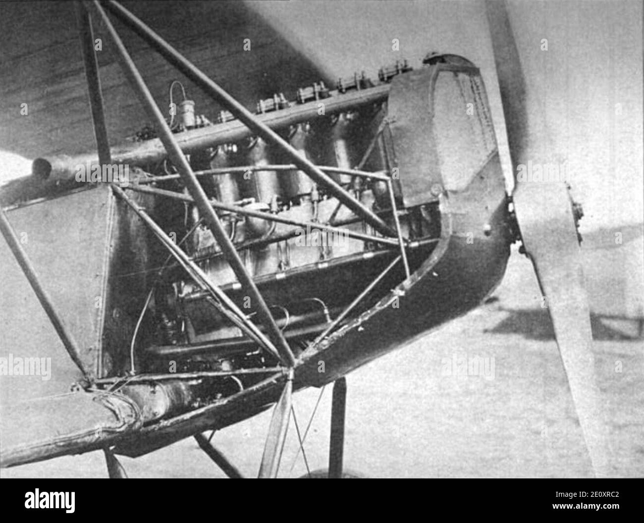 LIberty L-6 engine installed in captured Fokker D.VII Stock Photo - Alamy