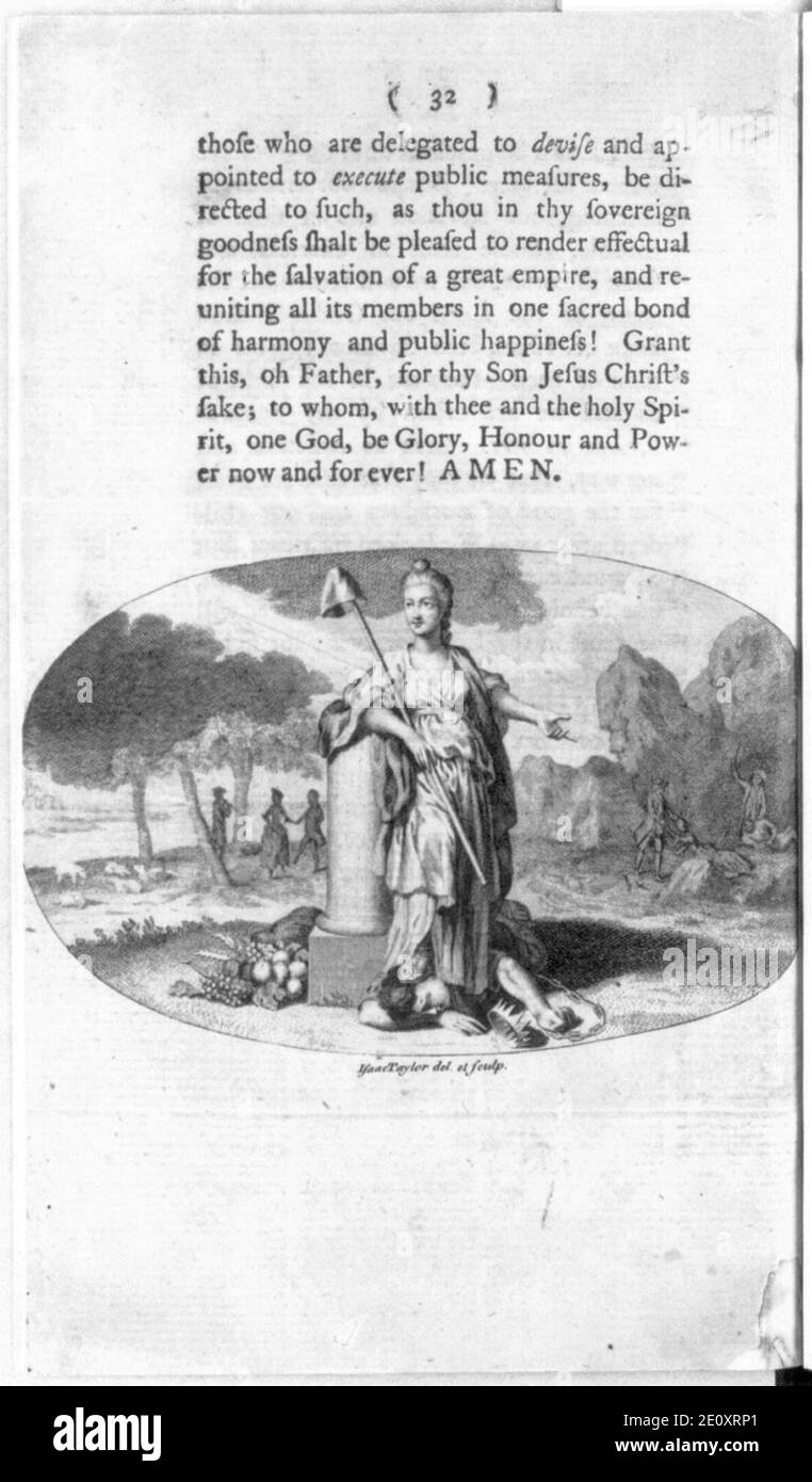 Liberty triumphs over Tyranny) - Isaac Taylor del et sculp Stock Photo ...