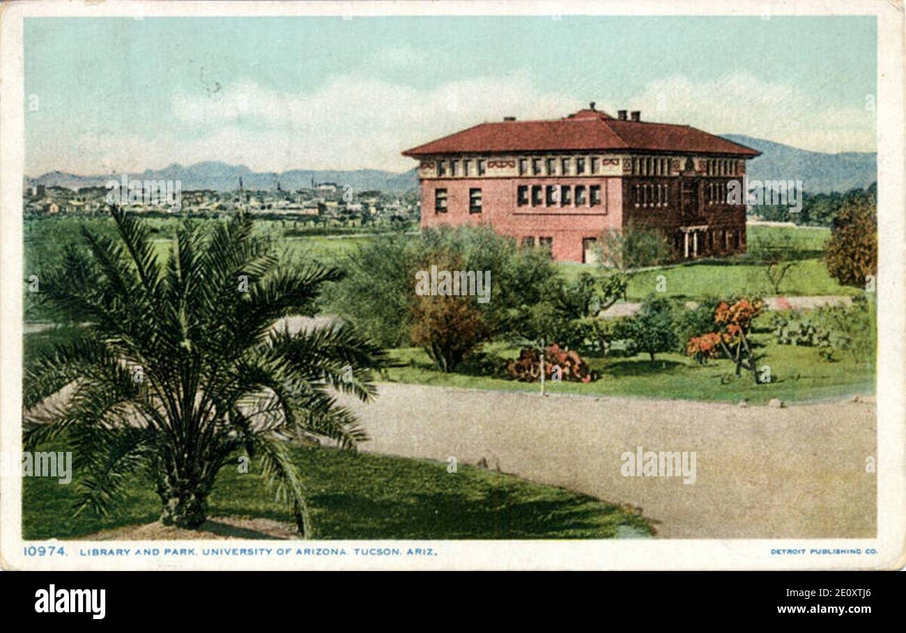 Library and Park, University of Arizona Stock Photo - Alamy