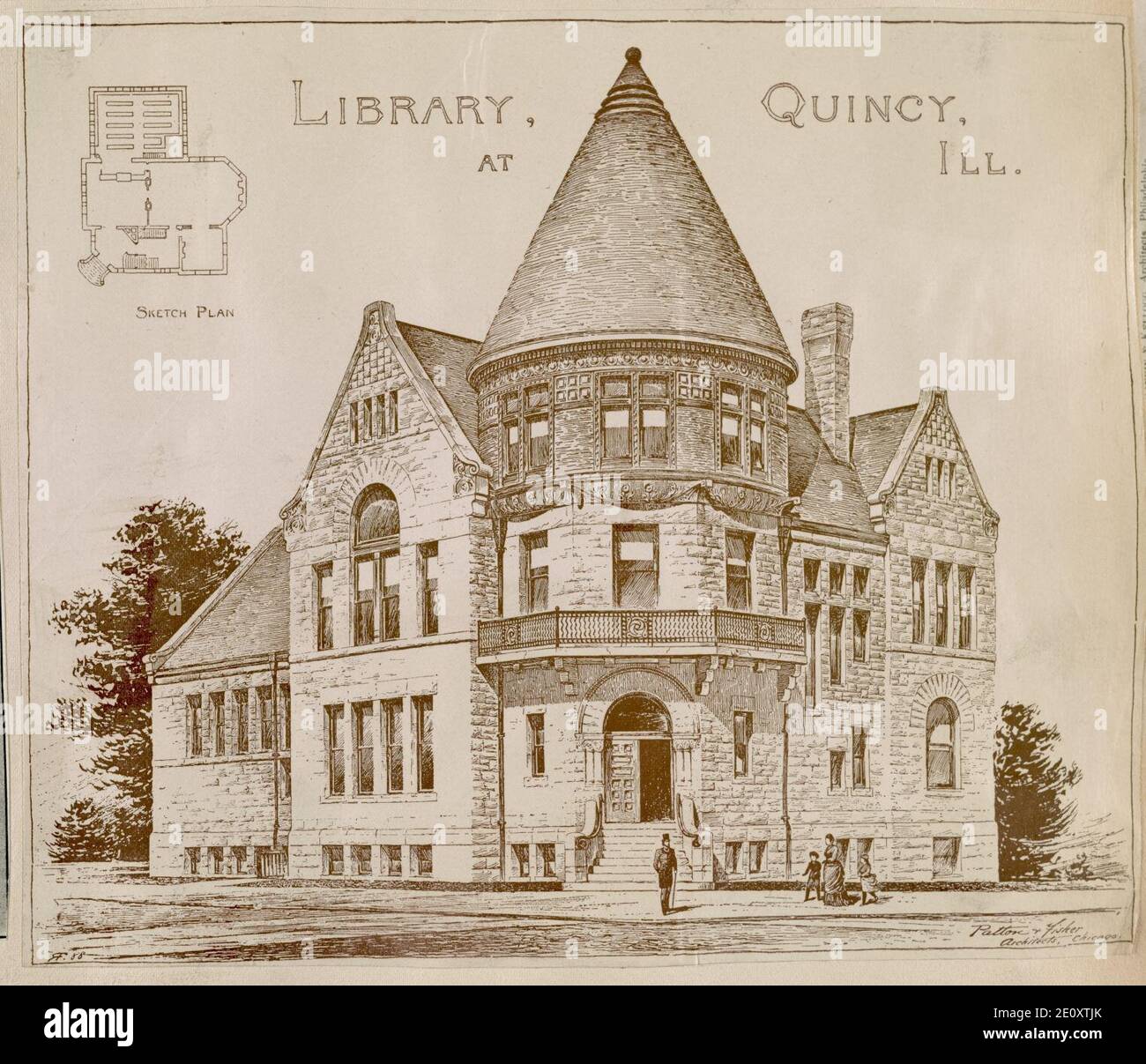 Library at Quincy, Ill Stock Photo - Alamy