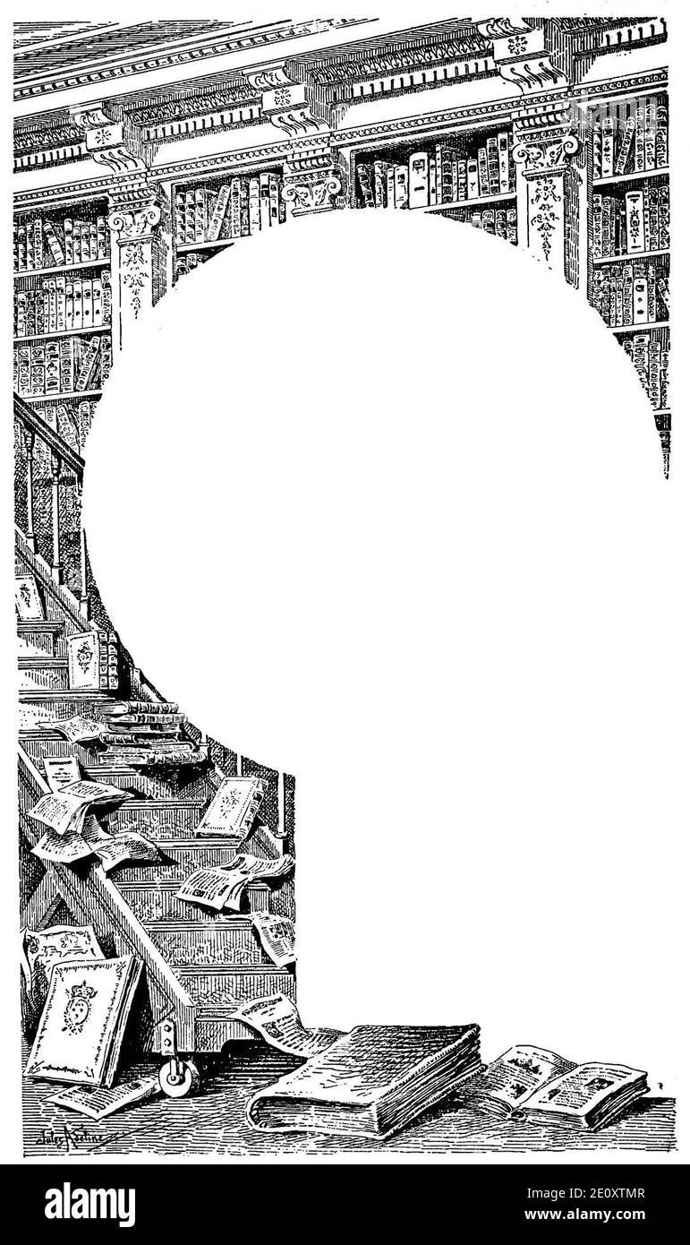 Library Frame by Jules Adeline Stock Photo - Alamy