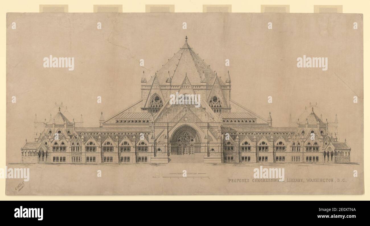 Library of Congress (''Congressional Library''), Washington, D.C. Front ...