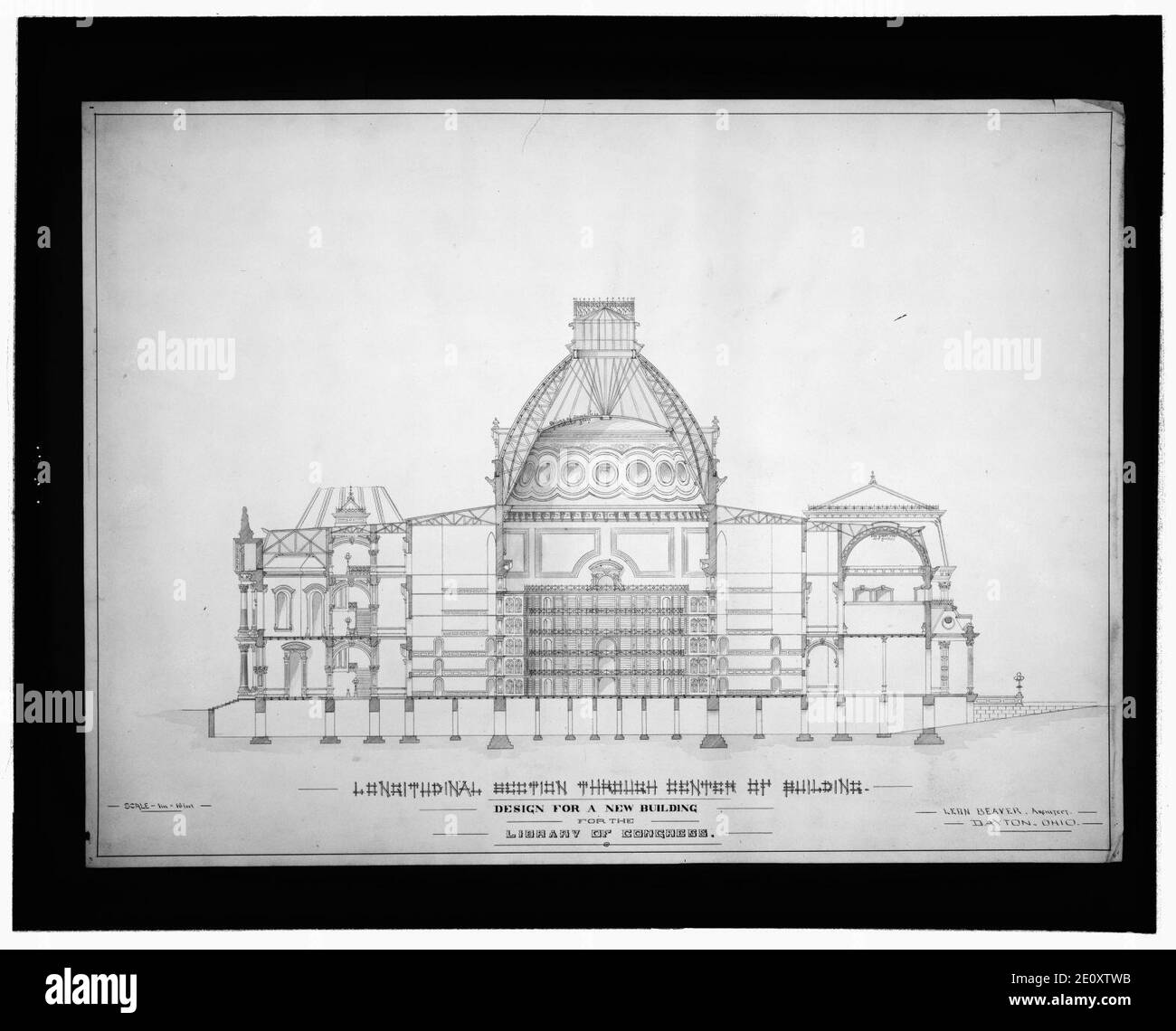 Longitudinal section of Black and White Stock Photos & Images - Alamy