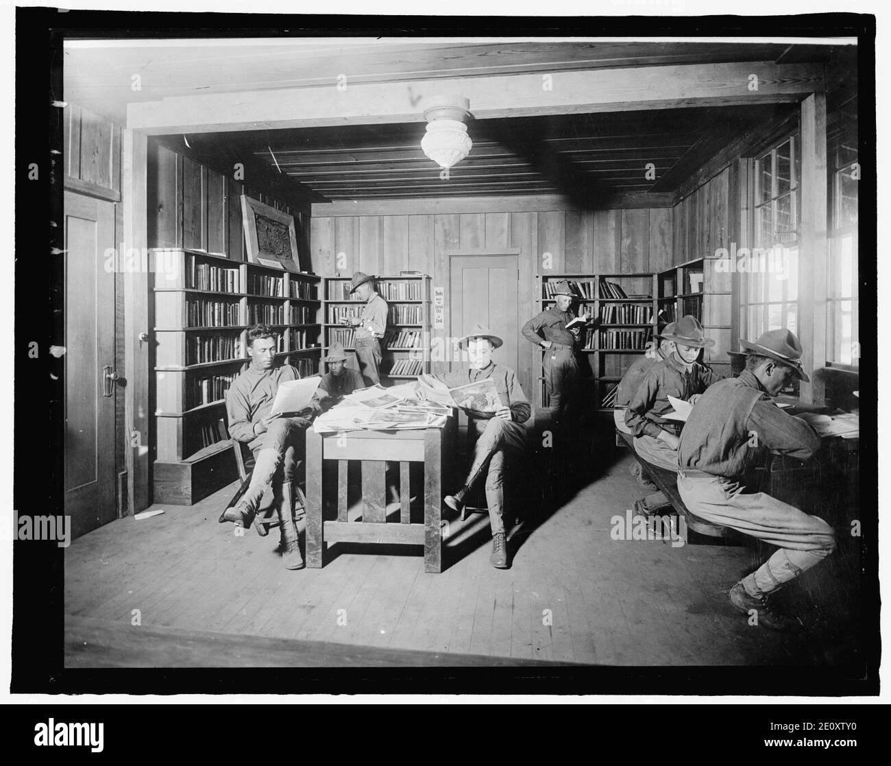 Library War Service, Knights of Columbus Library, Camp Kearney Stock ...