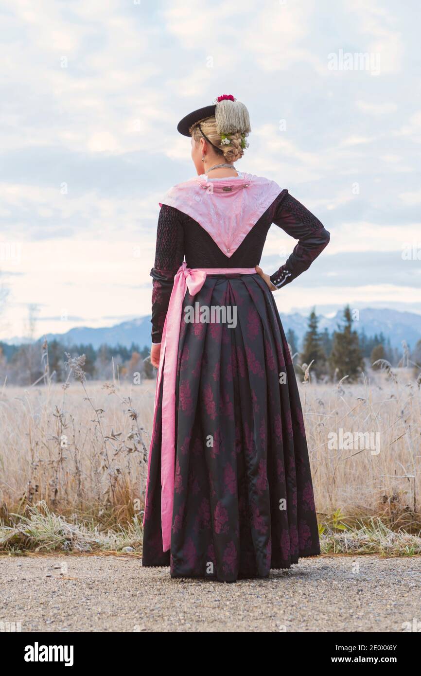 Young Unmarried Woman Proudly Wears Her Splendid Garb Stock Photo - Alamy