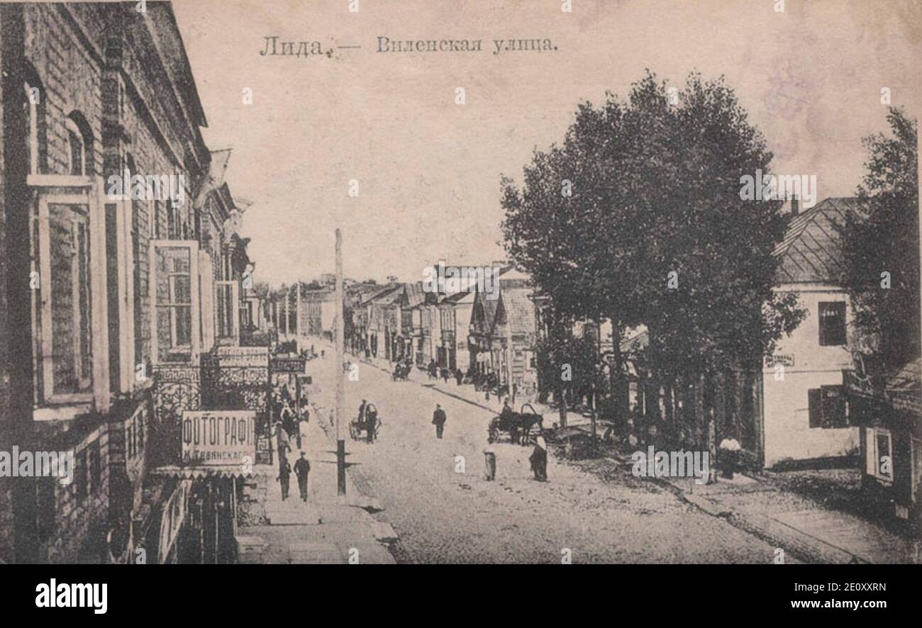 Lida, Vilenskaja, Brystal. Ліда, Віленская, Брысталь (1908 Stock Photo ...