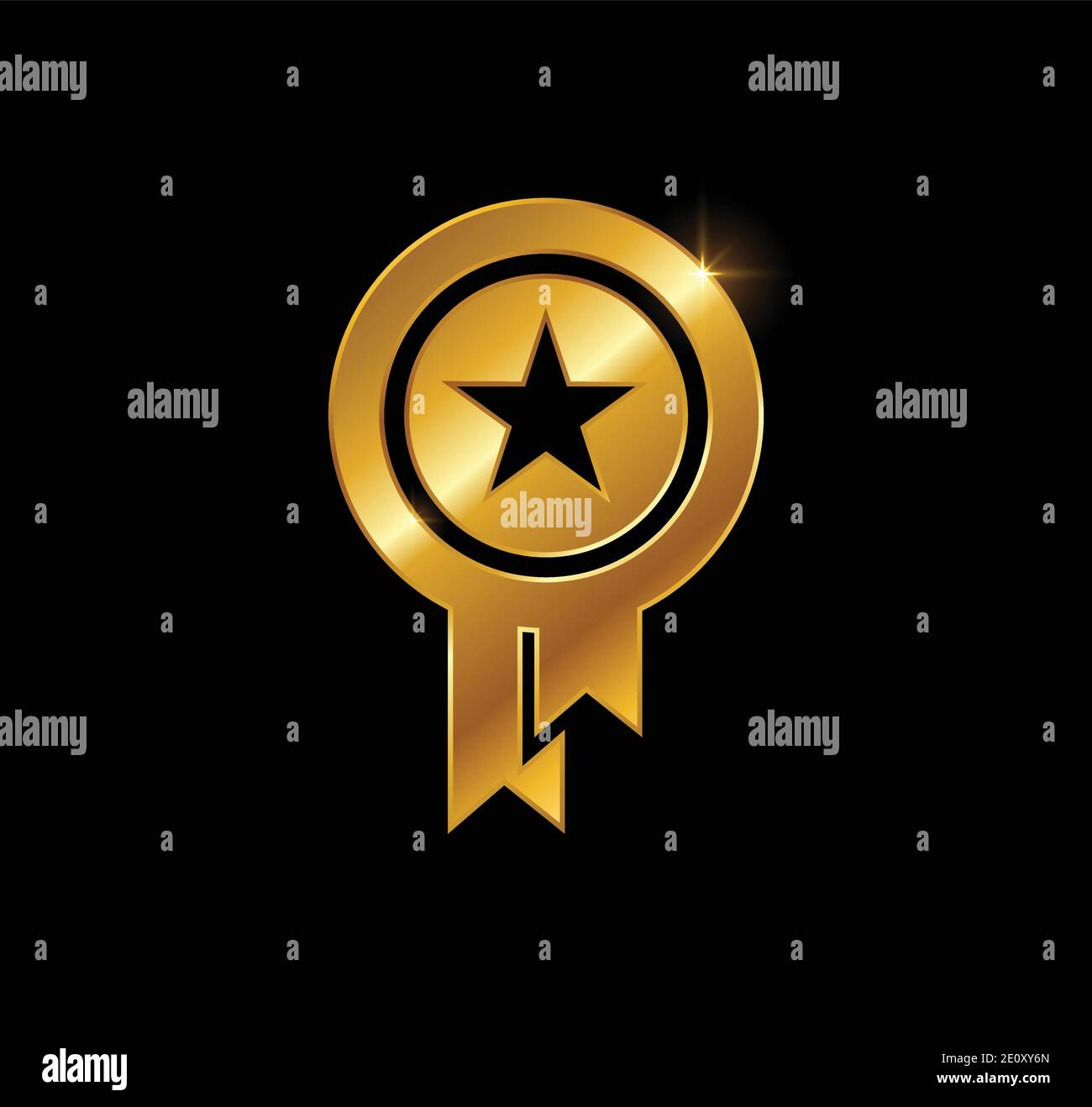 A Vector Illustration of Golden Award Vector Sign Stock Vector Image ...