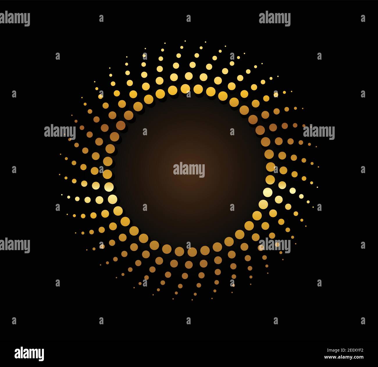 A vector Illustration of Golden Circle Flow Sign Stock Vector Image ...