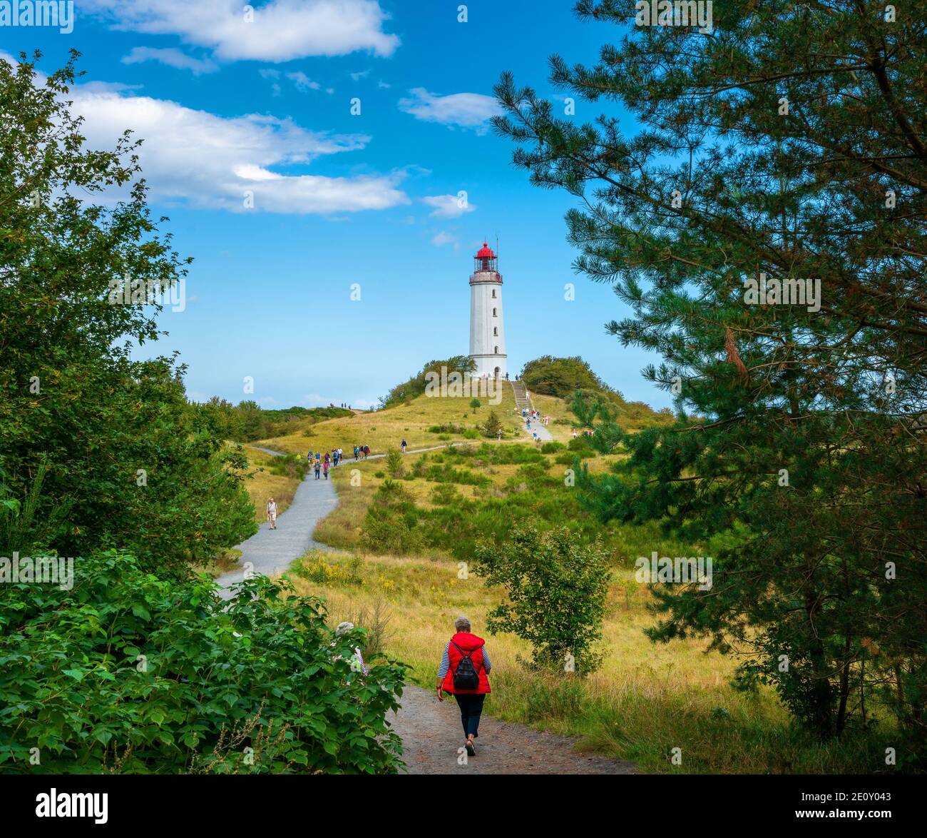 The Lighthouse On The Island Of Hiddensee Stock Photo - Alamy