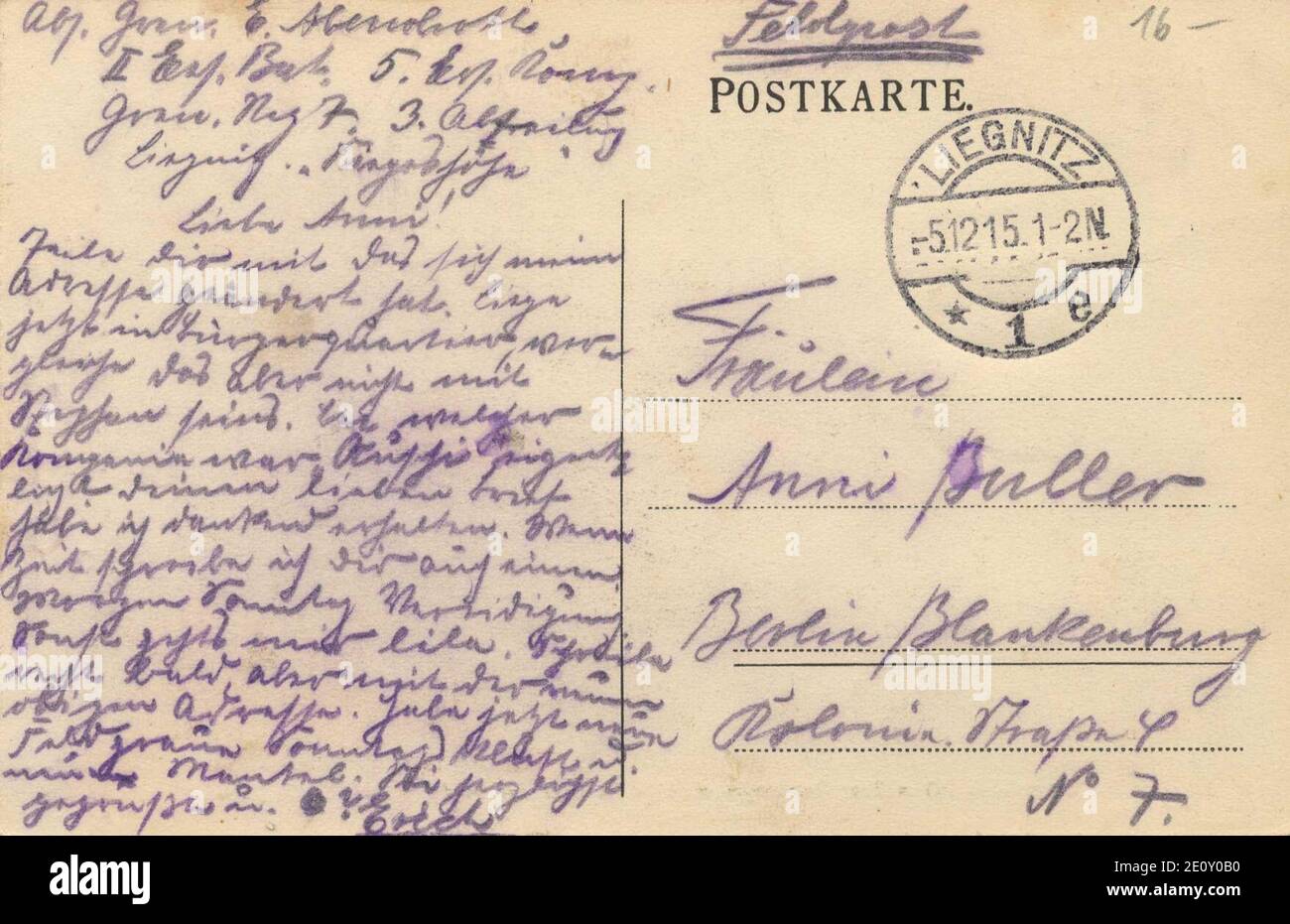 Liegnitz, Schlesien - Siegeshöhe (back Stock Photo - Alamy