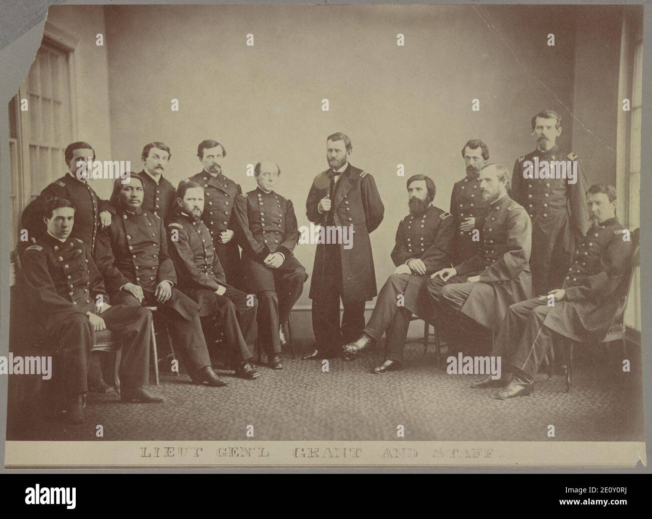 Lieut. Gen'l. Grant and staff Stock Photo - Alamy