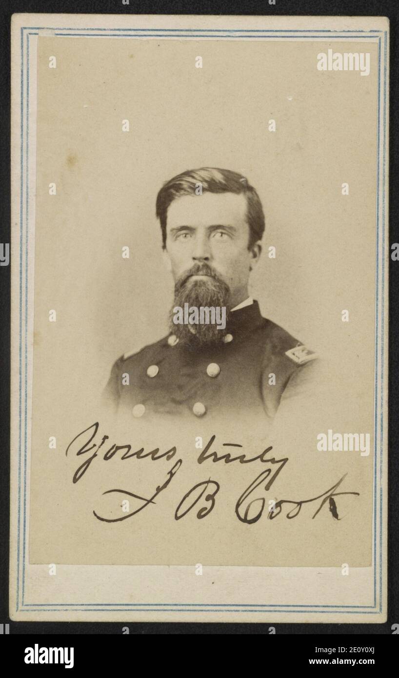 Lieutenant Colonel Jeremiah B. Cook of Co. H, 4th Illinois Cavalry ...