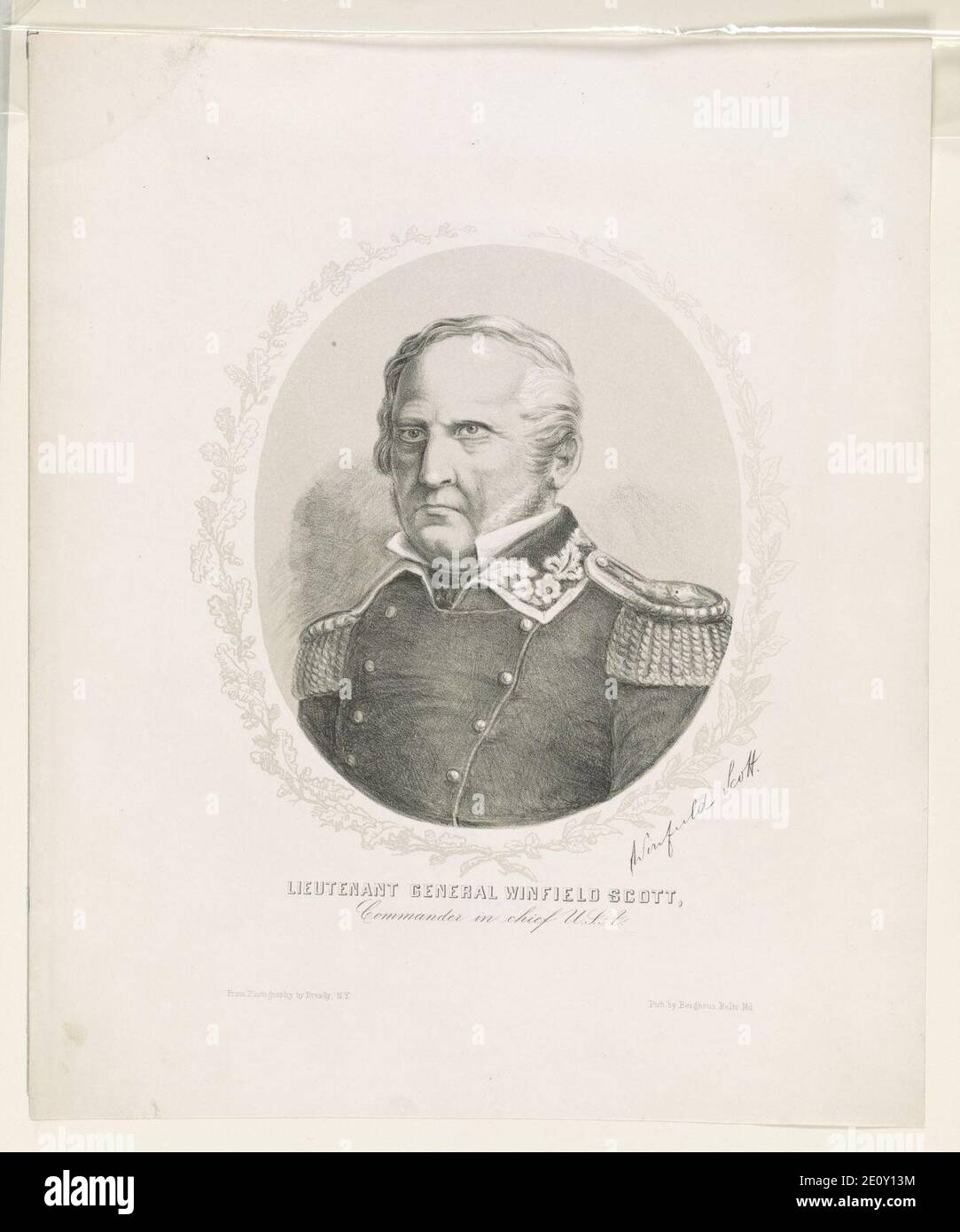 Lieutenant General Winfield Scott Stock Photo - Alamy