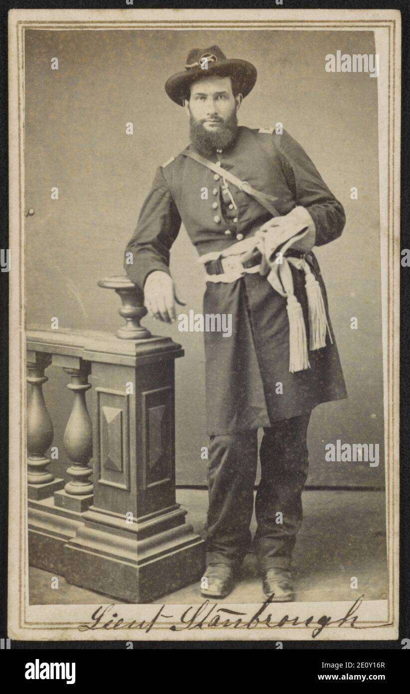 Lieutenant Solomon Stanbrough of Co. C, 5th Indiana Cavalry Regiment ...