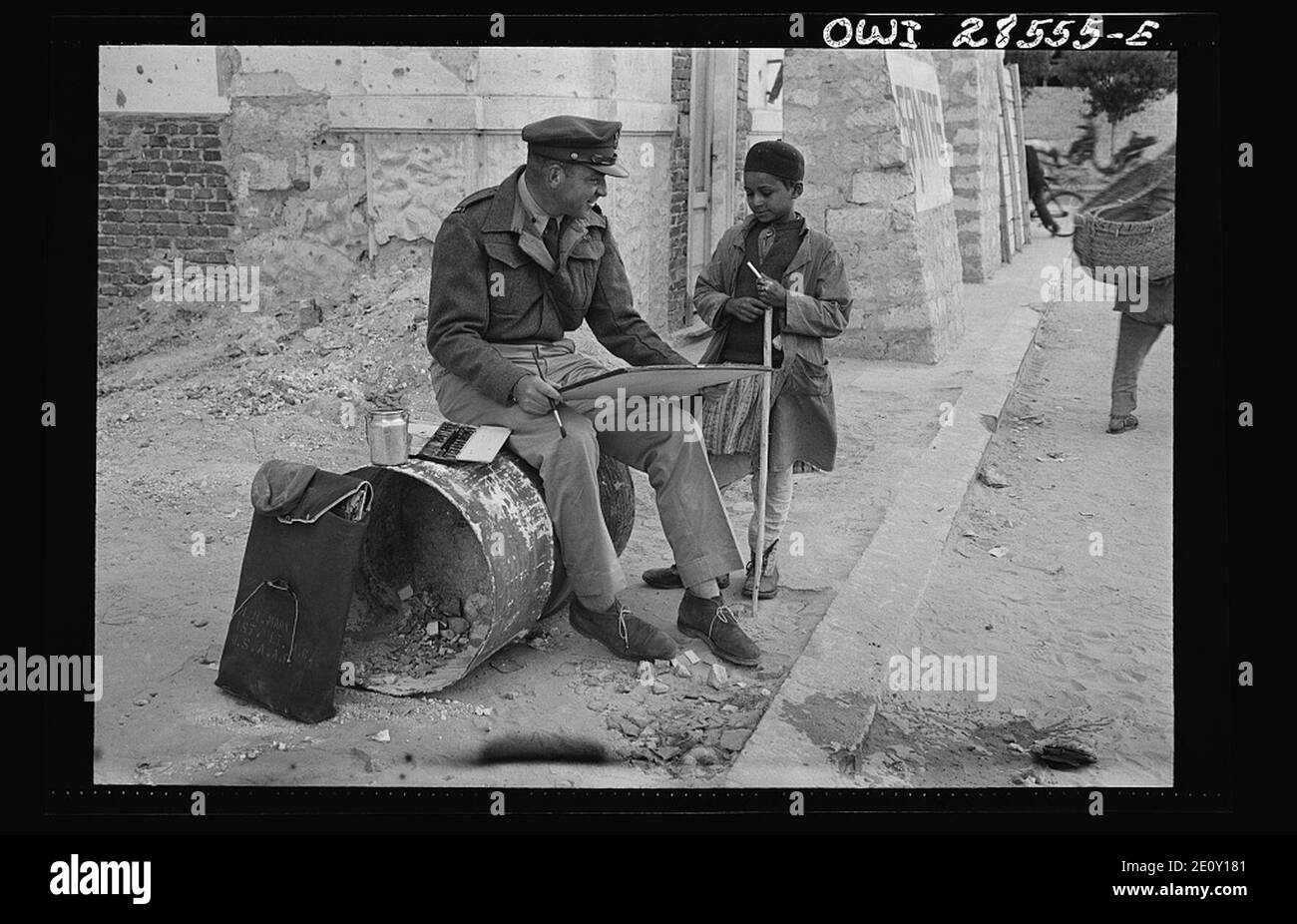 Lieutenant Milton Marx of New York City, attached to the Public ...